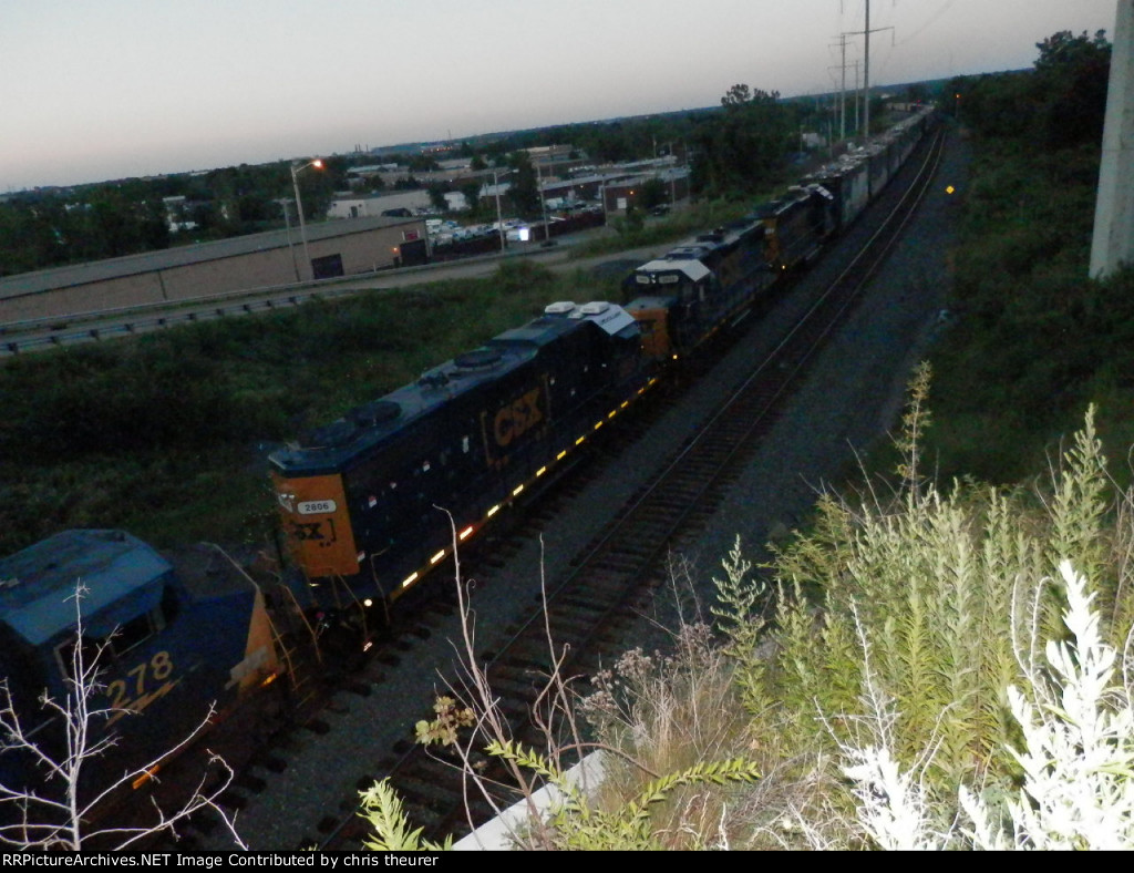 CSX at dusk